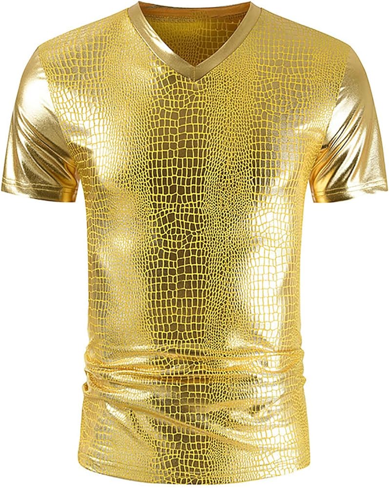 Camisa Plateada Brillante Camisa De Satén Plateada De Manga Larga