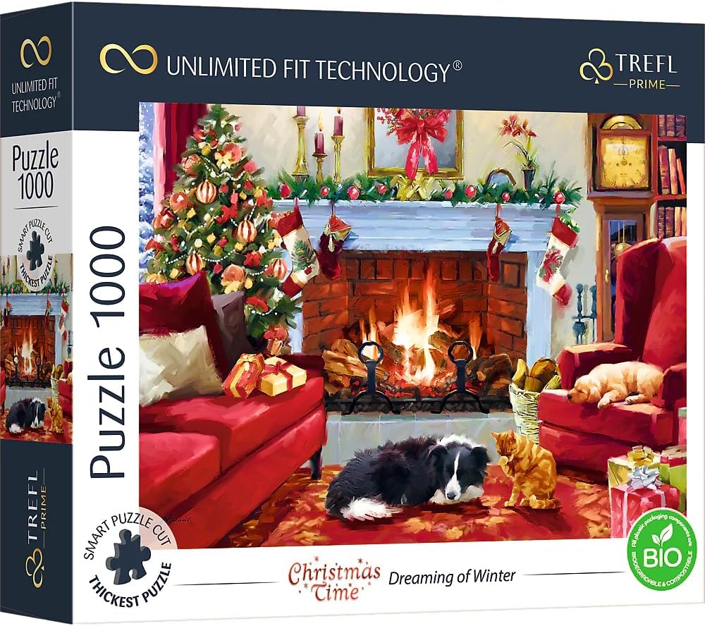 Amazon.com: Trefl Dreaming of Winter 1000 Piece Jigsaw Puzzle Prime 27 ...