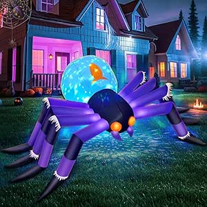 Amazon.com: KOOY 8 FT Halloween Inflatable Decoration, Built in Colorful LED Lights Blow Up ...