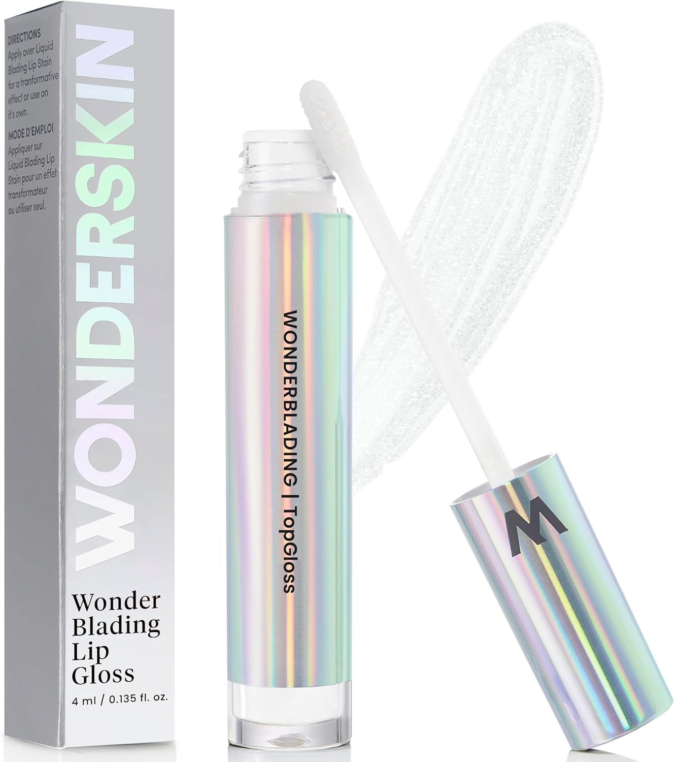 Wonderskin WONDER BLADING Top Gloss - Clear Glitter Lip Gloss ...