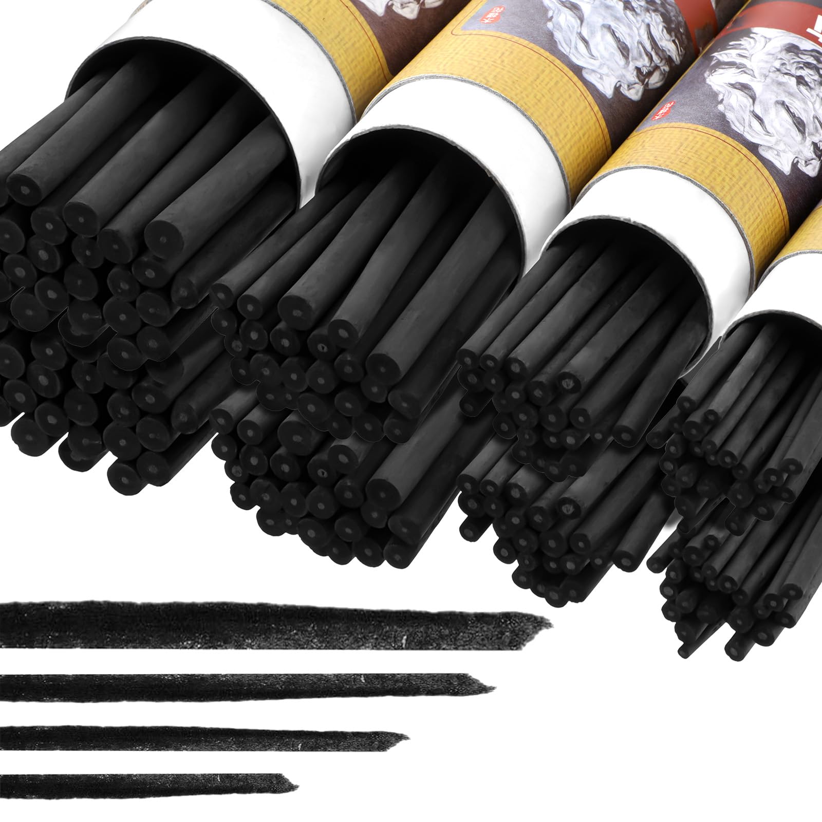 Amazon.com: 200 Pieces Willow Charcoal Sticks, Willow Charcoal, Soft ...