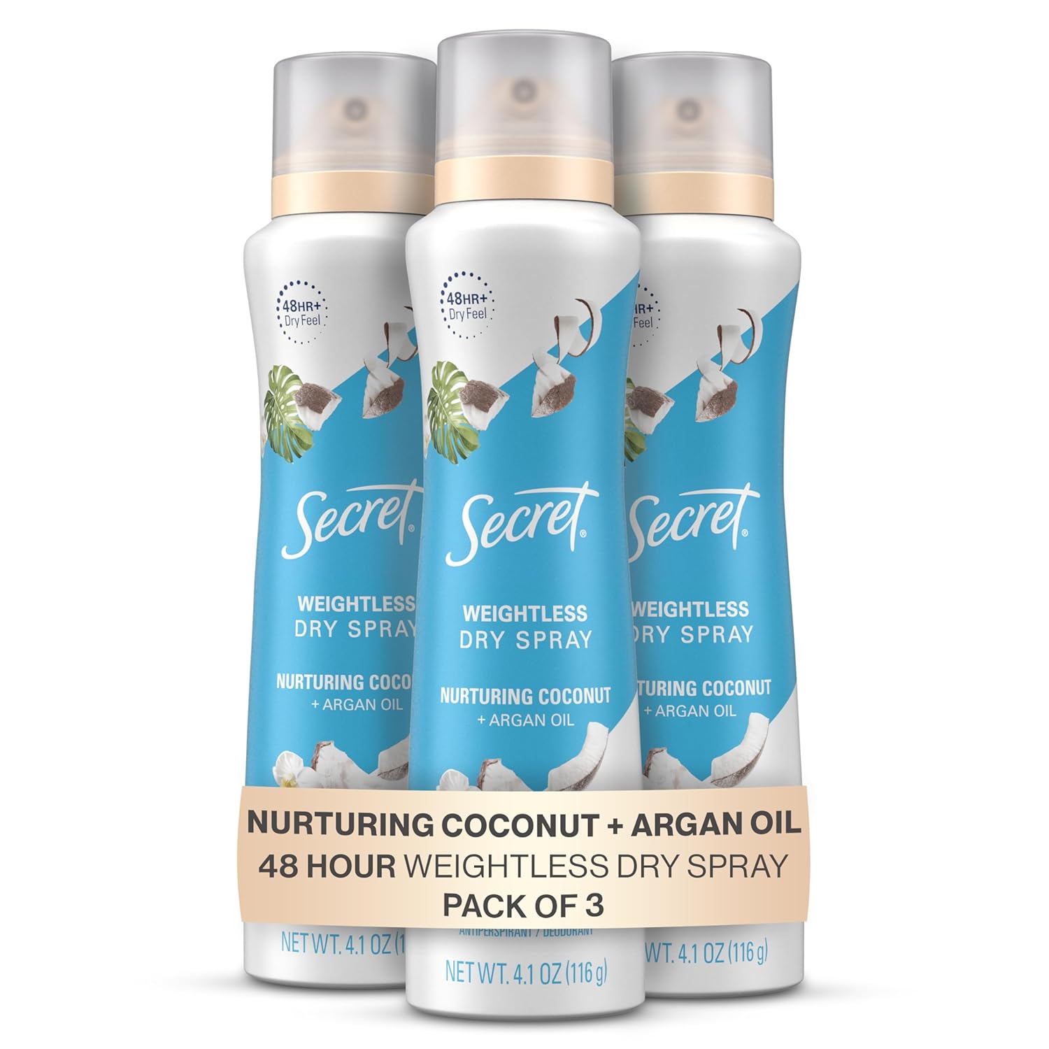 Amazon.com : Secret Dry Spray Antiperspirant Deodorant, Nurturing ...