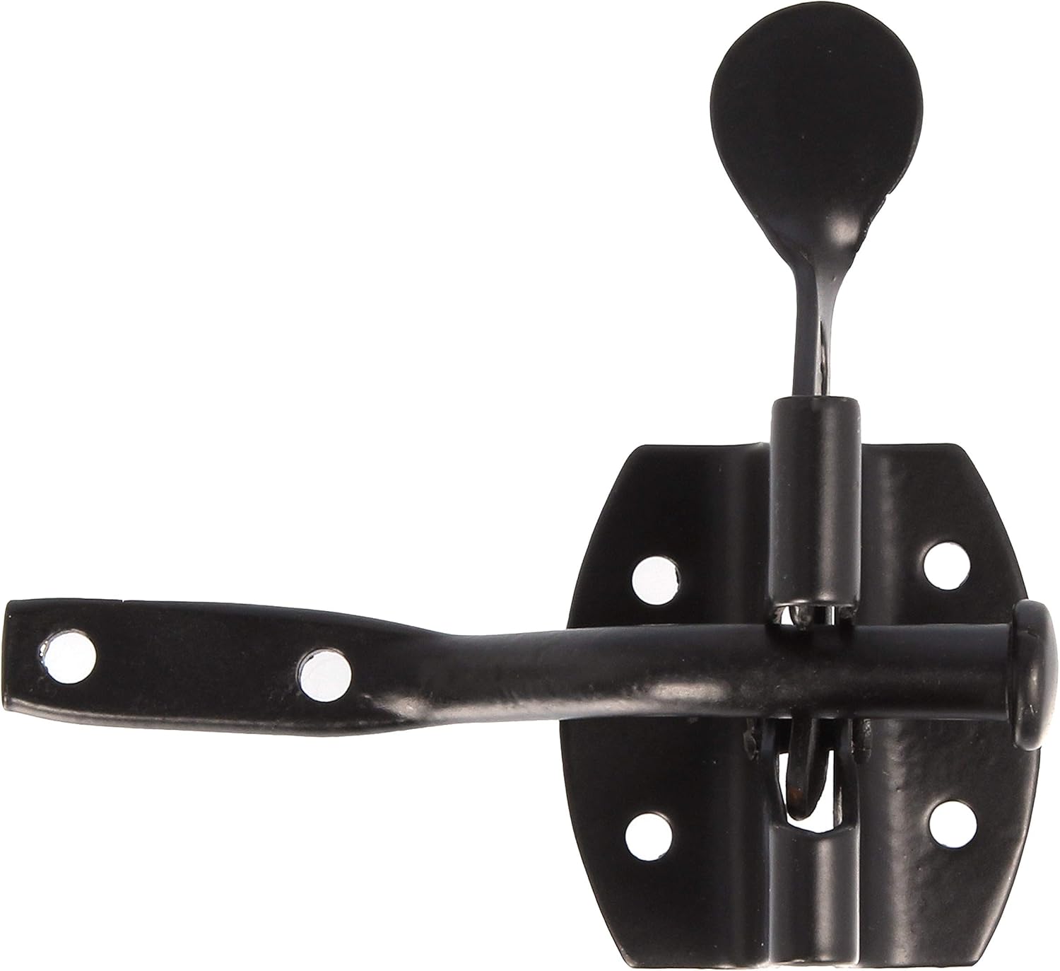 Black Weatherproof Auto Door Catch - Securely Close Side/Back/Garden ...