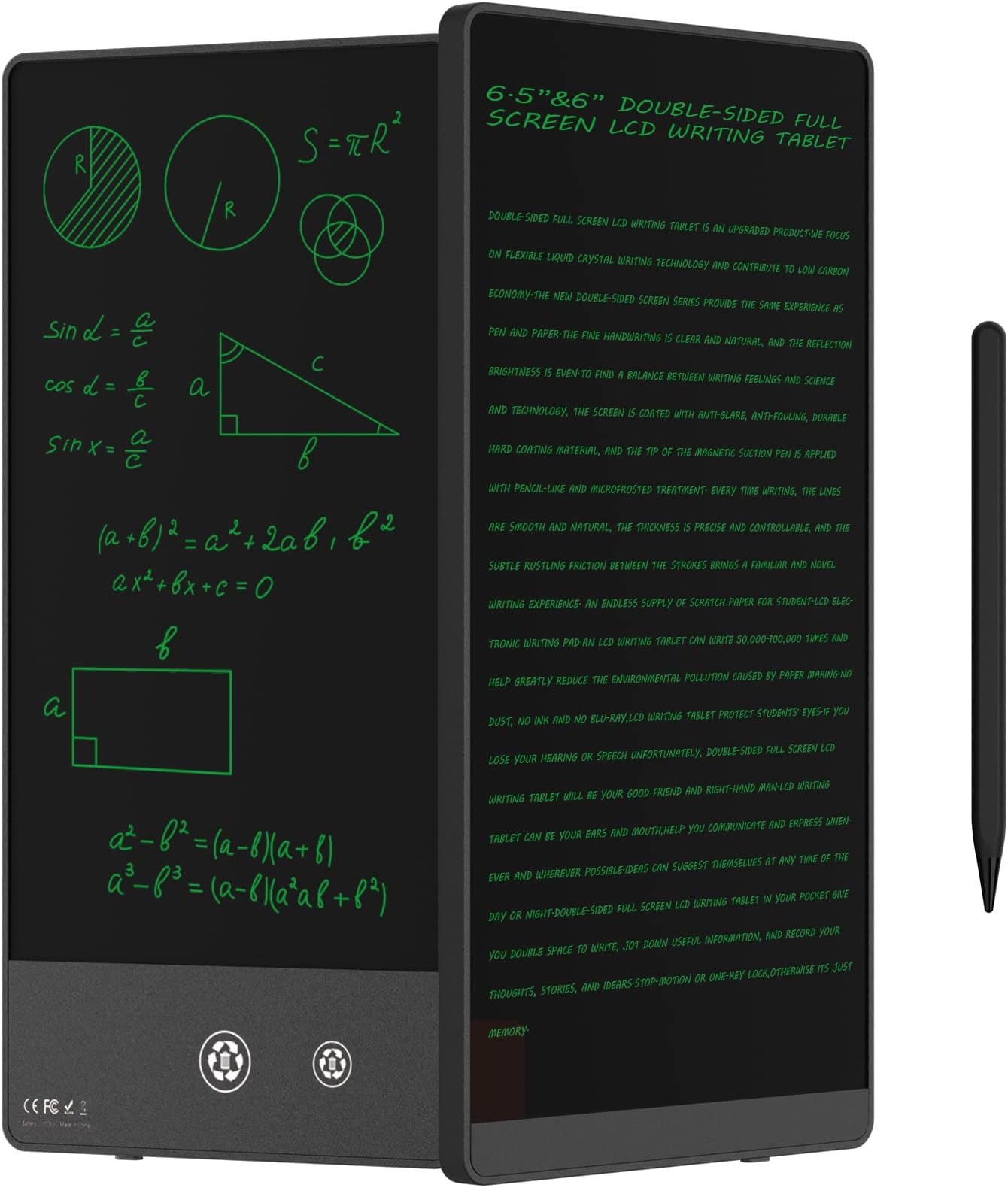 Amazon.com: LCD Writing Tablet for Adults-6.5″&6″ LCD Writing Tablet ...