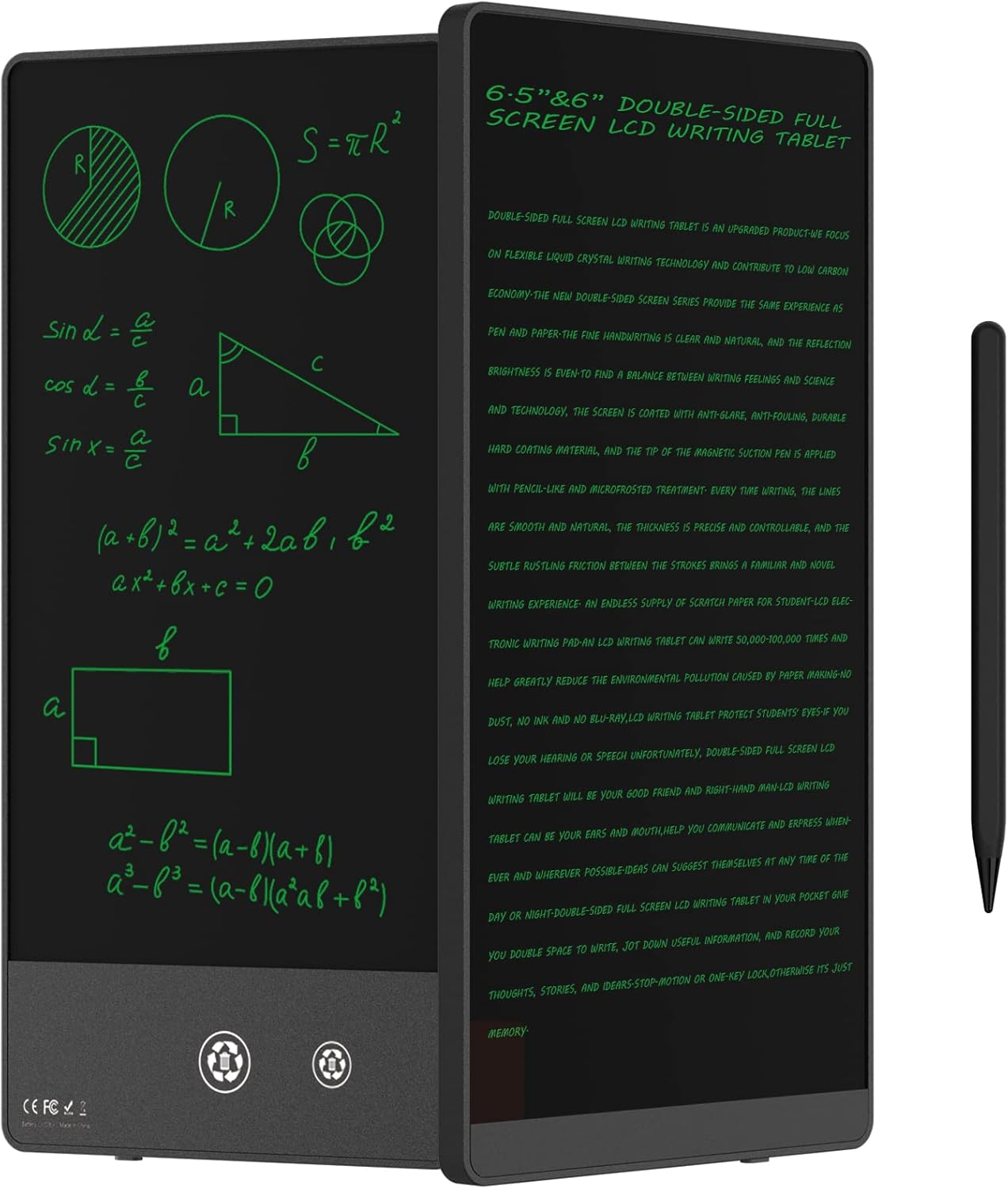 Amazon.com: LCD Writing Tablet for Adults-6.5″&6″ LCD Writing Tablet ...