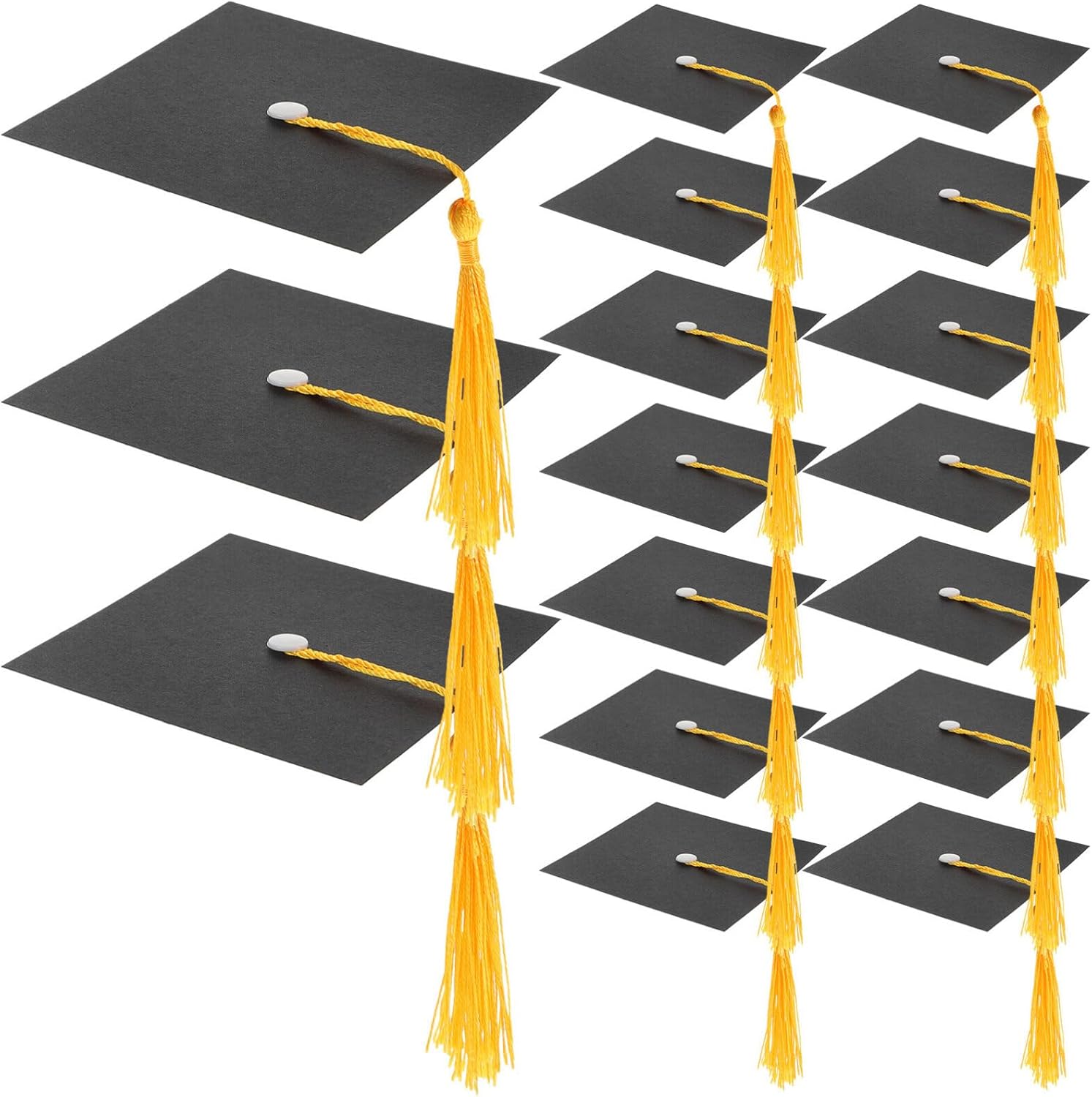 Amazon.com: HOLIDYOYO 30pcs Mini Graduation Cap Ornaments for Cupcake ...