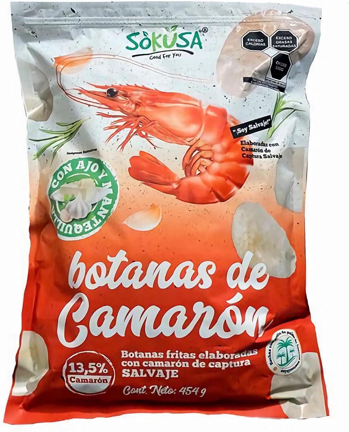Sokusa Botanas de Camarón 454 g. Este Snack será tu preferido entre las ...