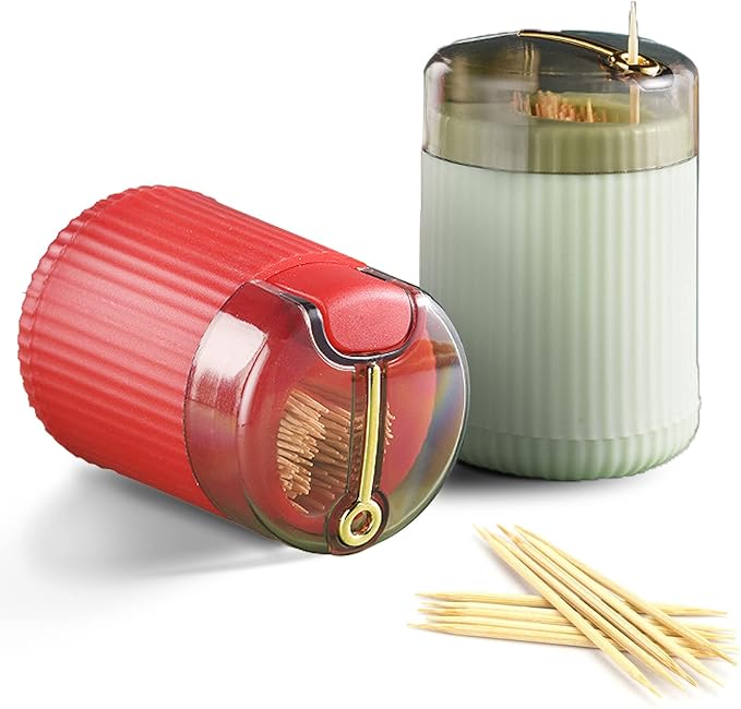 Amazon.com: Loodion Automatic Toothpick Dispenser, Pop Up Toothpick ...