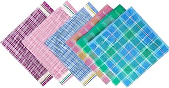 HOULIFE Handkerchiefs for Women, Soft Cotton Handkerchief Vintage ...