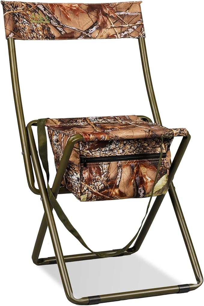 Amazon.com: TIMBERHIDE Folding Camping Chair,Portable High-Back Hunting ...
