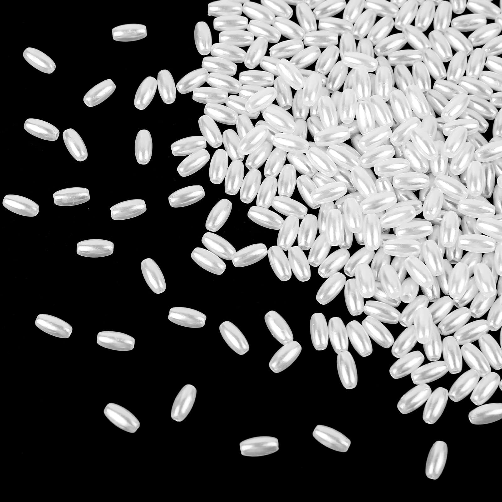 Amazon.com: KALIONE 1000 Pieces Oat Rice Beads Loose Beads for Jewelry ...