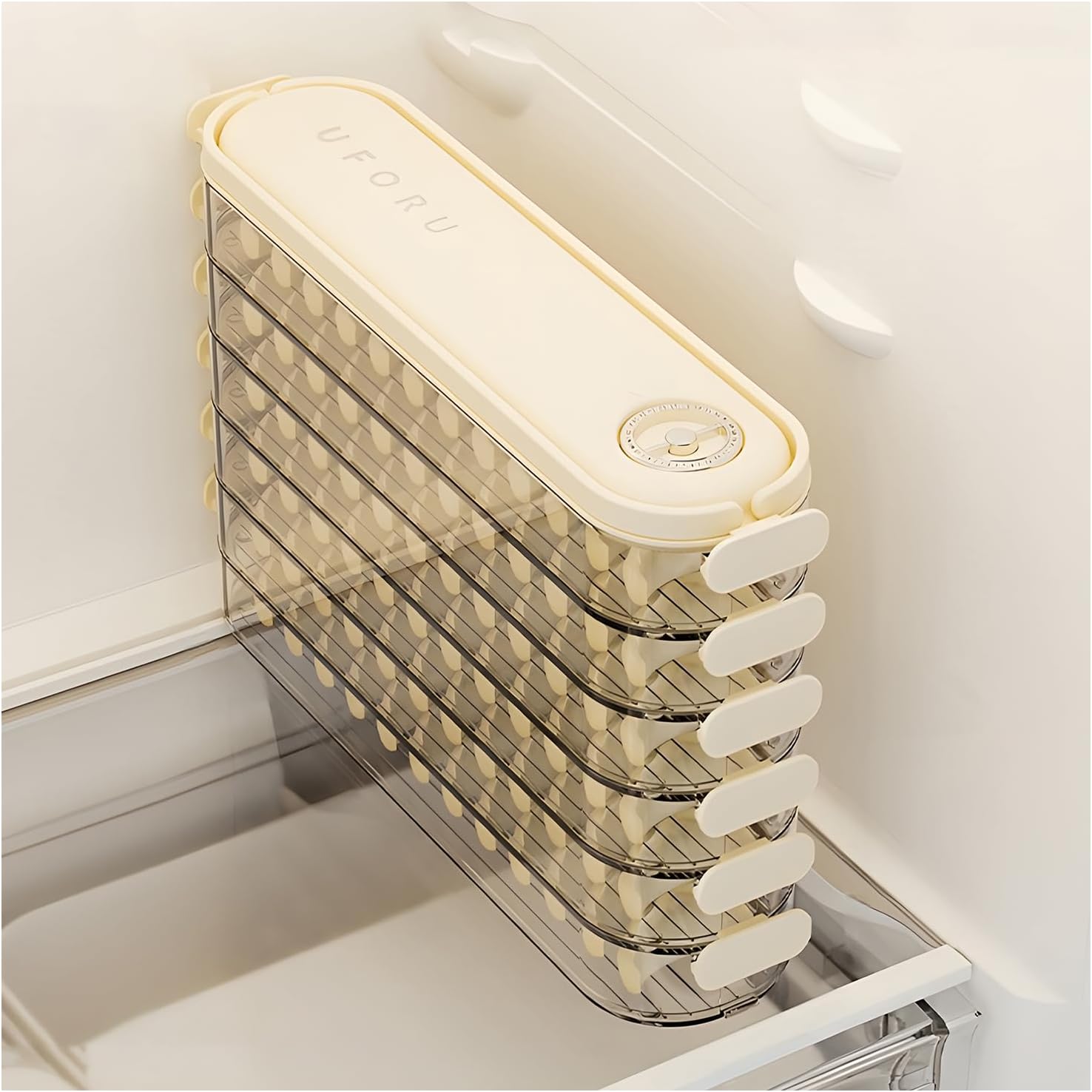 Amazon.com: Atlodas Fridge Storage Boxes With Lids, Dumpling Box ...