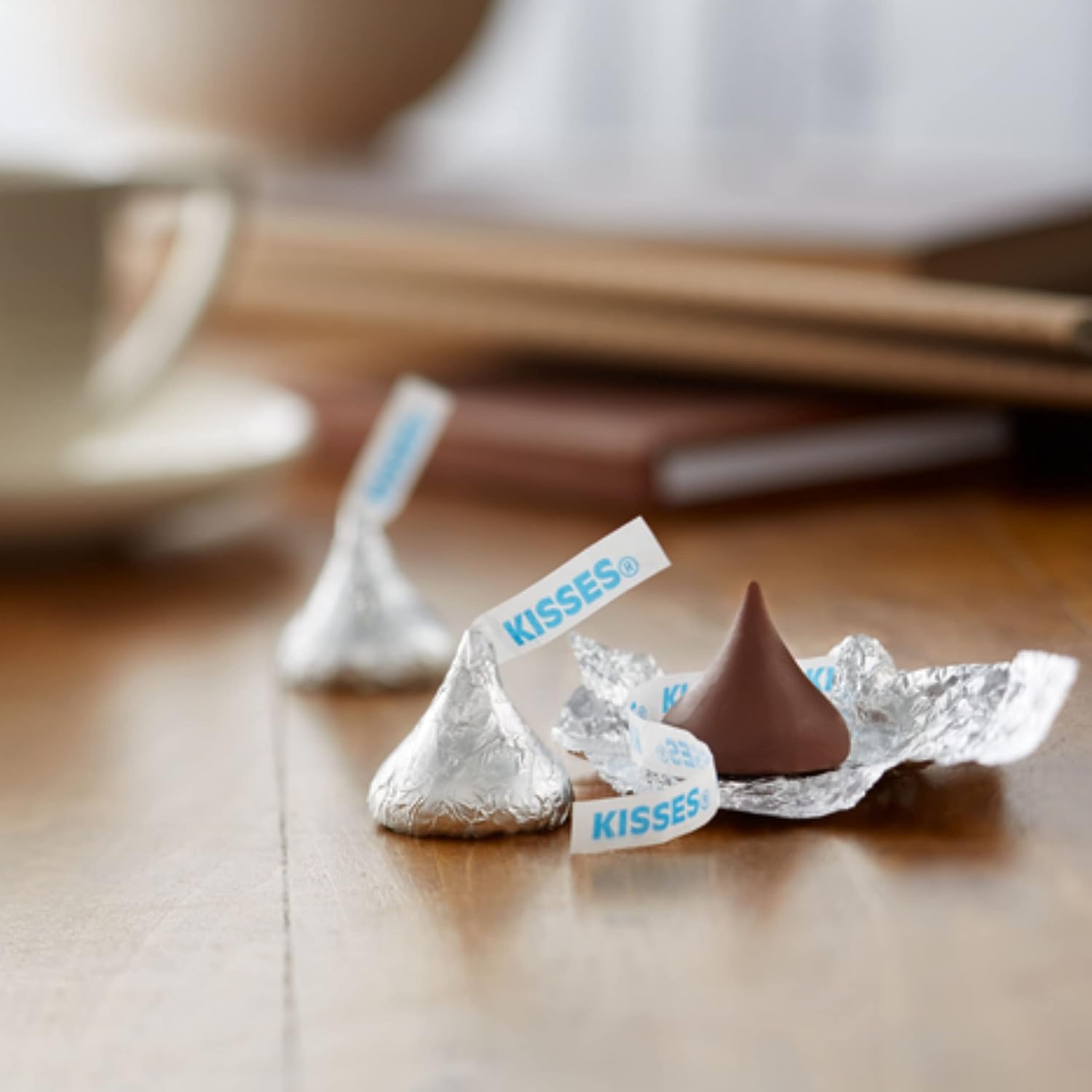 HERSHEY’S KISSES – Caramelo de chocolate con leche plateado, lámina ...