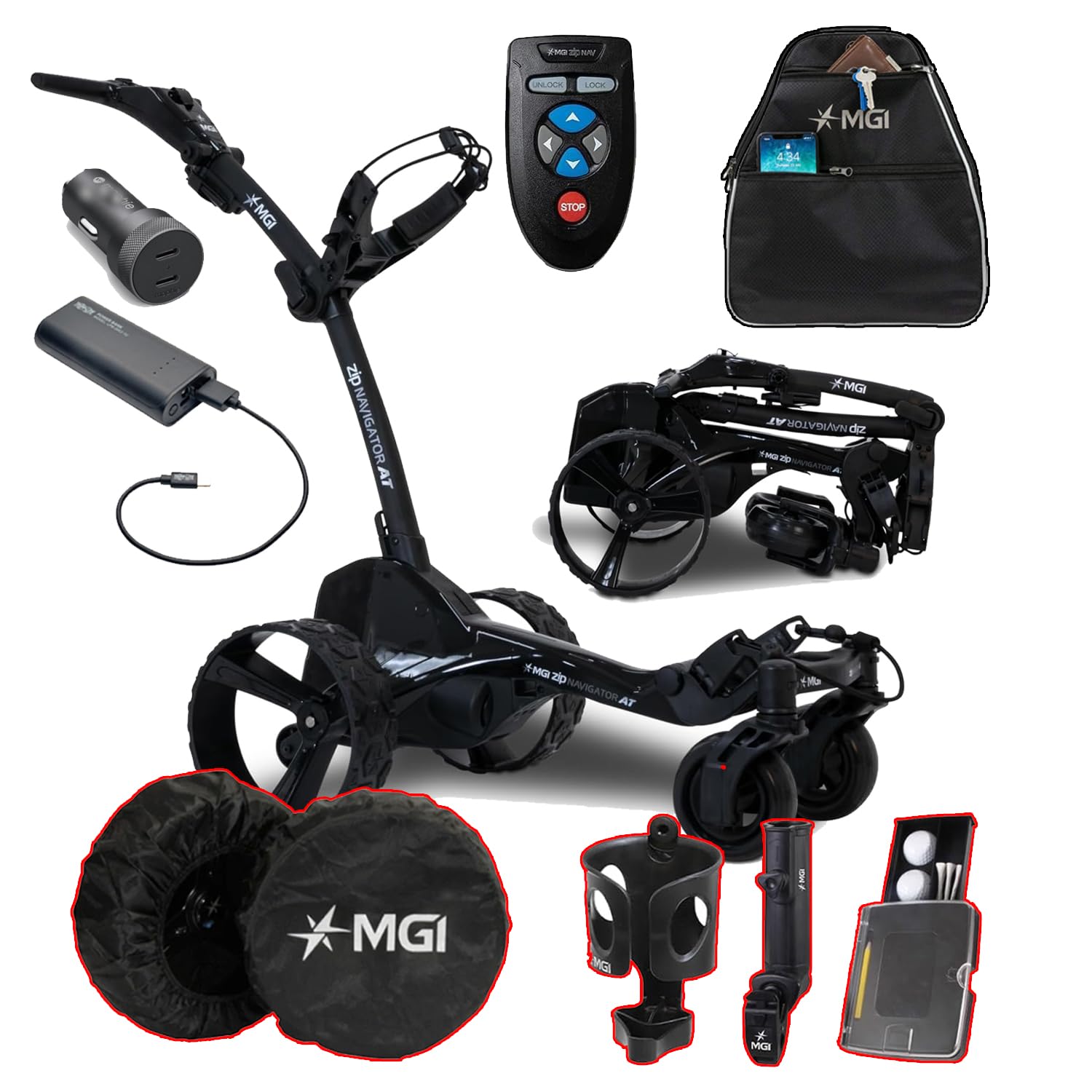 Amazon.com: MGI Zip Navigator at All-Terrain Remote Golf Cart with ...