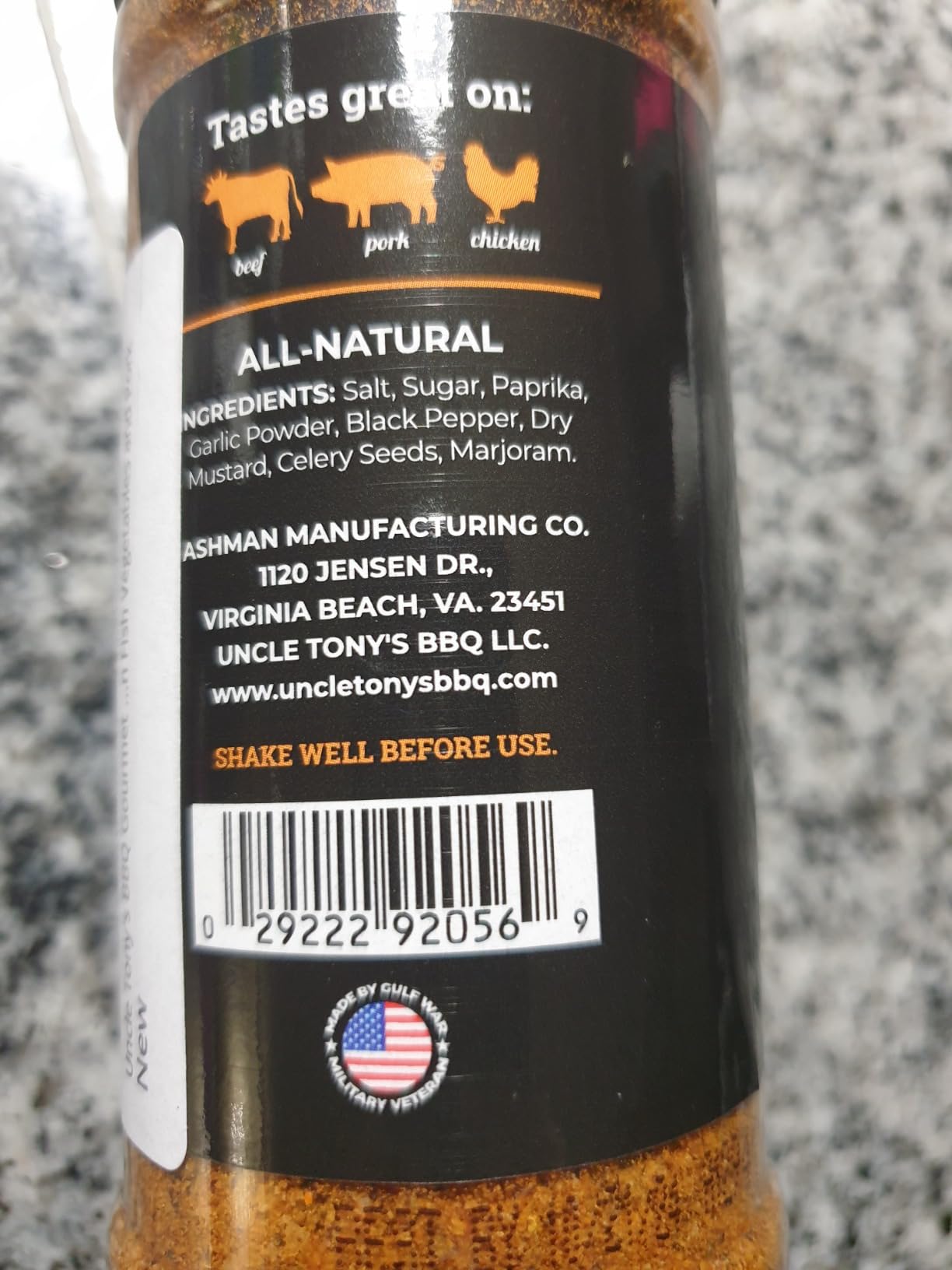 Amazon.com : Uncle Tony's BBQ Gourmet Barbecue Rub if It’s Not Moving Put Some Rub on It! All ...