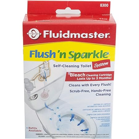 Amazon.com: Fluidmaster 8100 Flush 'n Sparkle Automatic Toilet Bowl ...