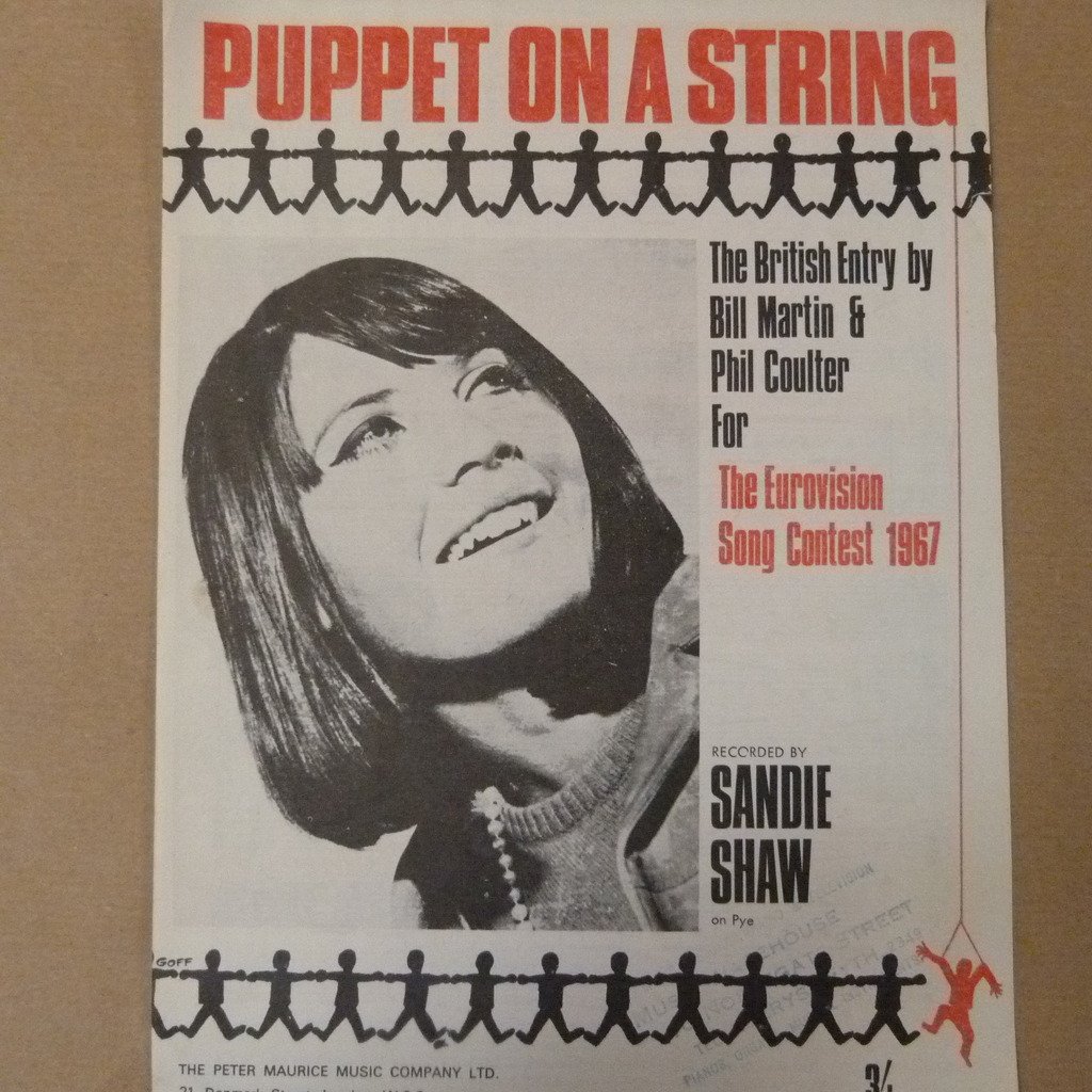 song sheet PUPPET ON A STRING Sandie Shaw 1967 - Amazon.com Music