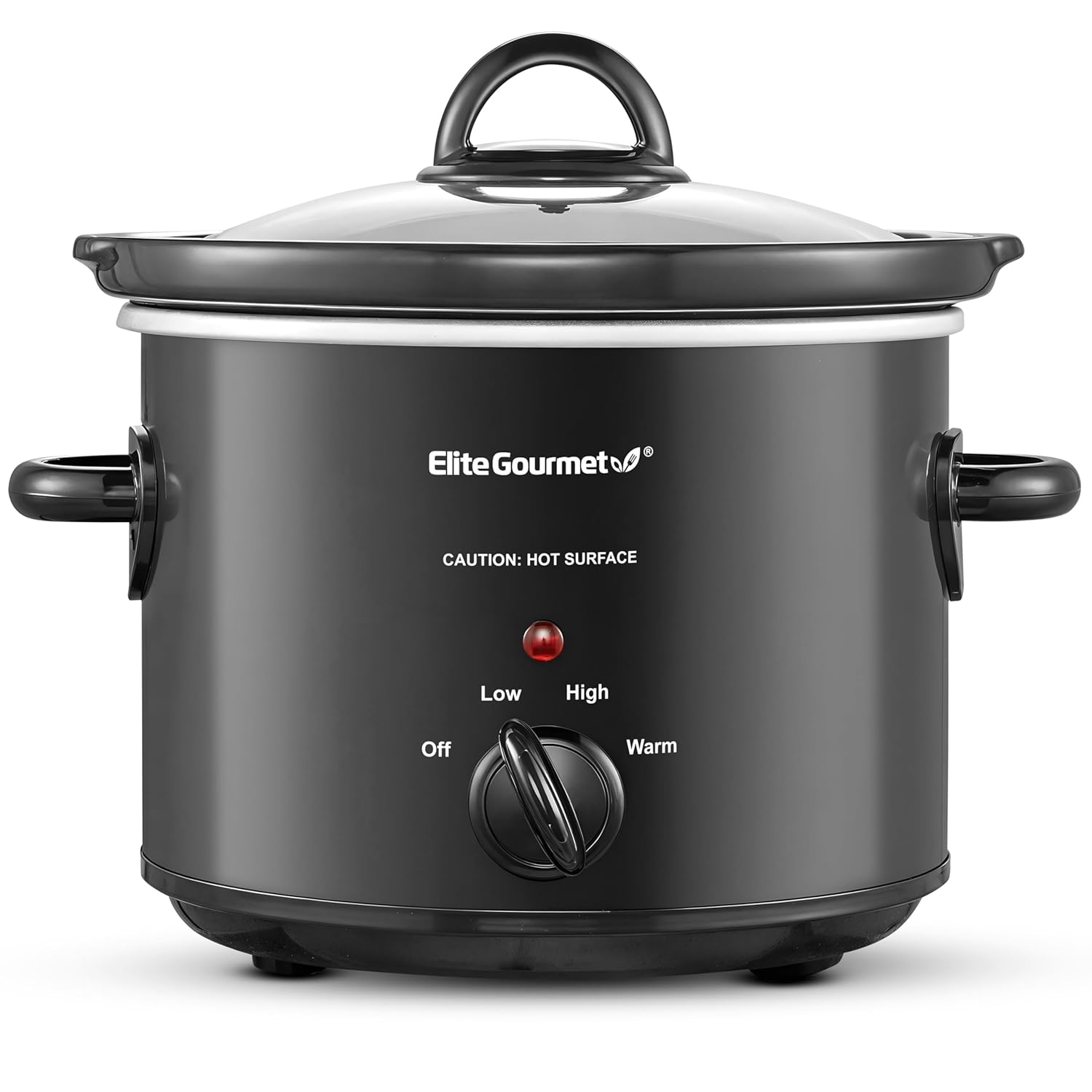 Elite Gourmet Glas Slow Cooker with Adjustable Temp, Entrees, Sauces ...