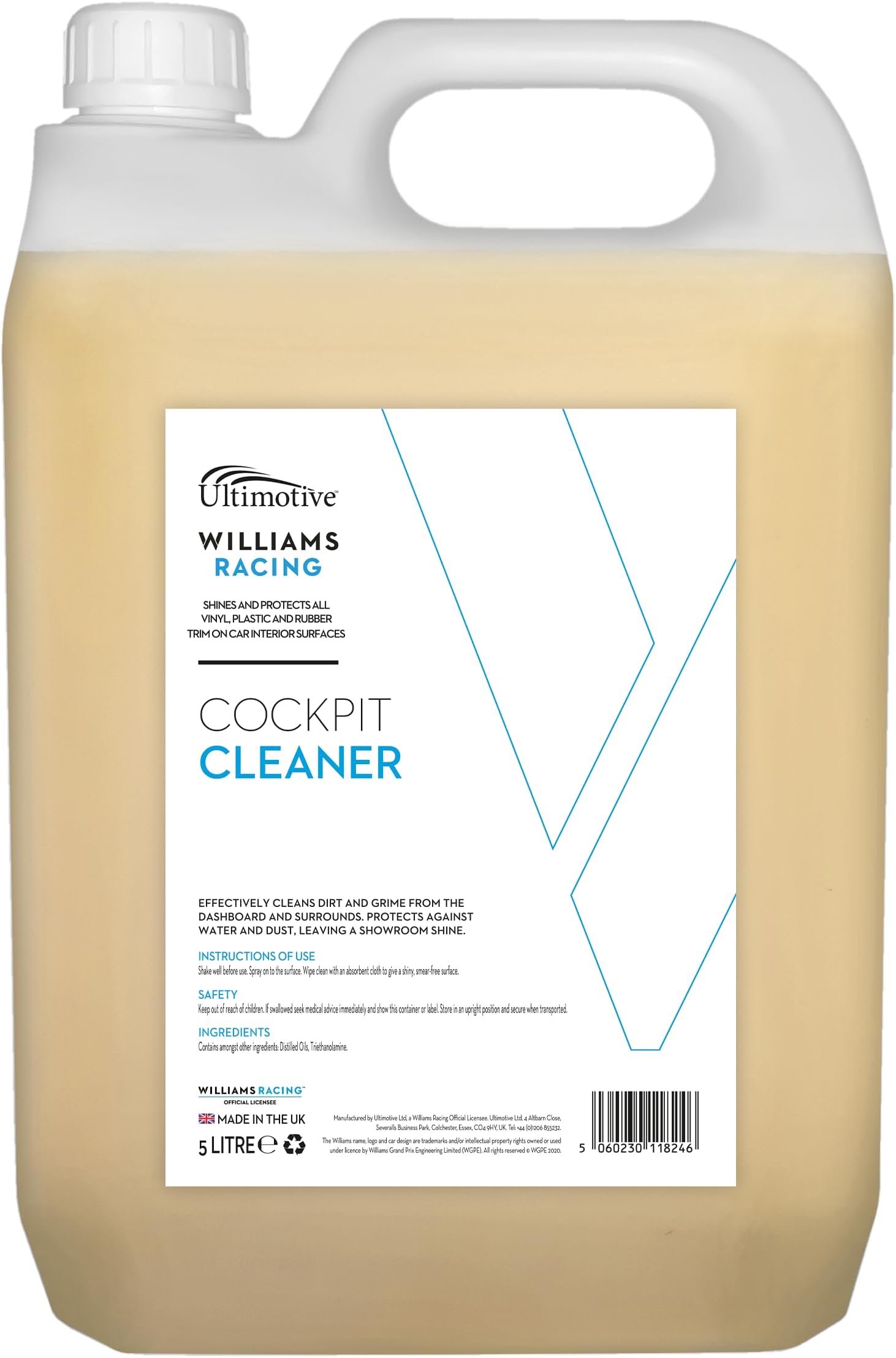 CARSHARK Cockpit Shine 5 Litre, Dashboard Cleaner, Cleans and Protects ...