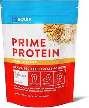Amazon.com: Equip Foods Prime Protein - Grass-Fed Beef Protein Powder ...