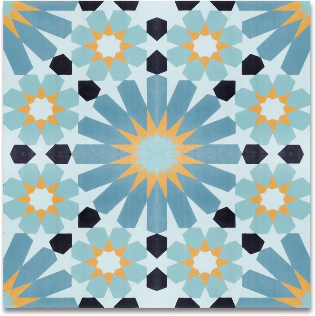 Moroccan Mosaic & Tile House CTP09-08 Agdal Handmade Cement Tile, Sky ...