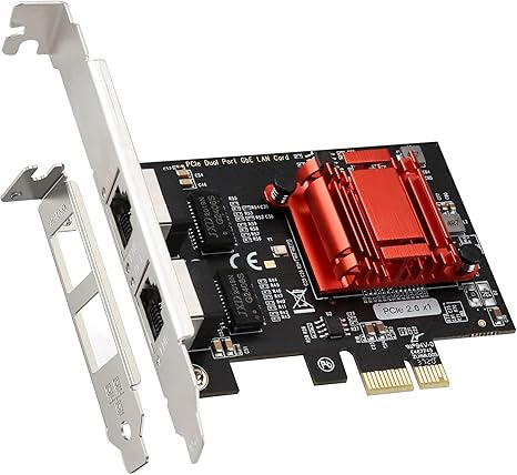 Dual-Port PCIe Gigabit Ethernet Network Card - Intel 82575&82576, 2x ...