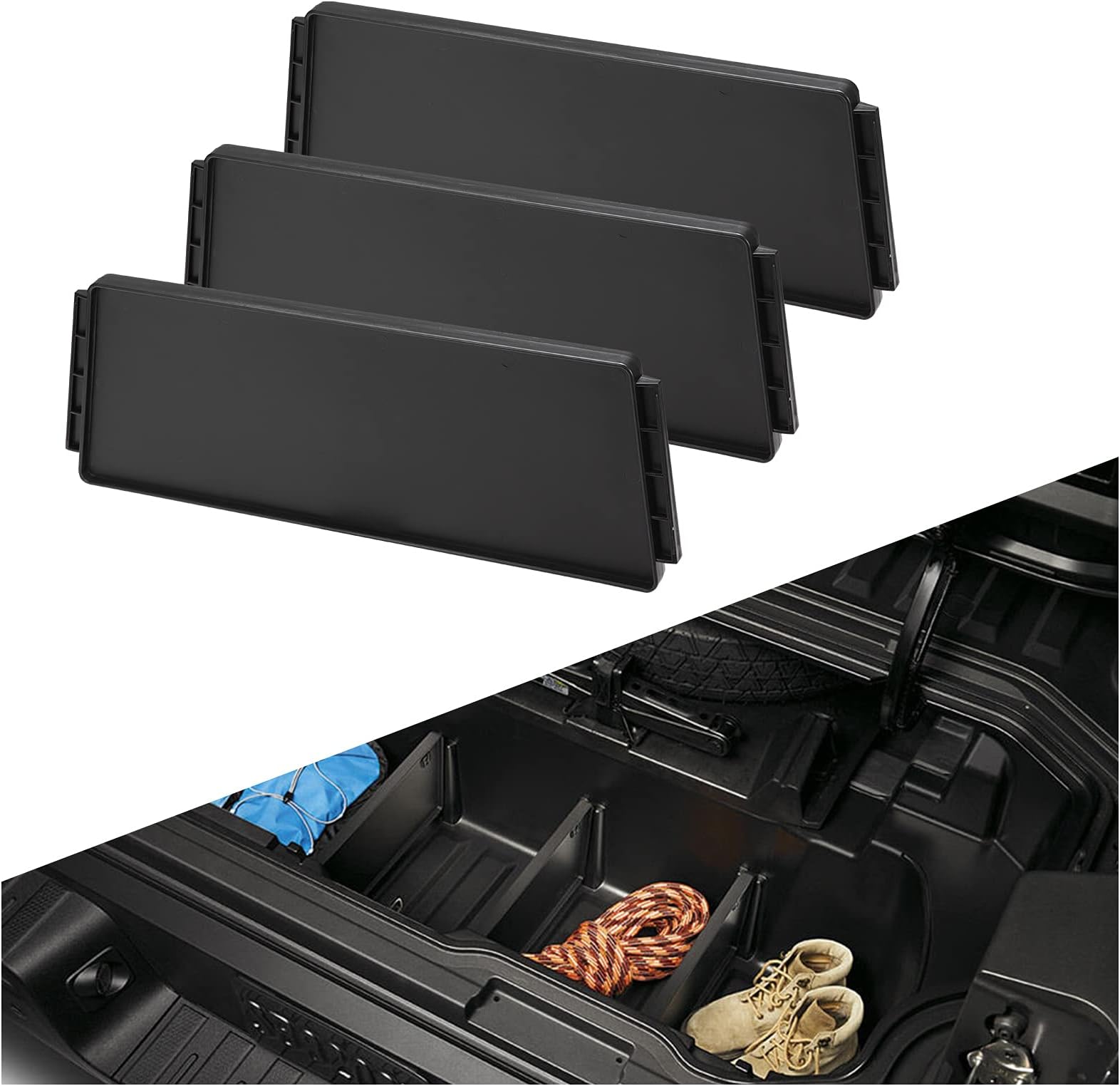 Amazon.com: HAKA TOUGH Trunk in-Bed Dividers,Trunk Cargo Dividers ...