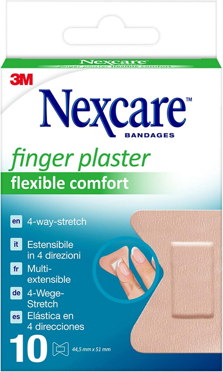 Nexcare Ultra Strech Flexible Comfort Finger Plasters, 44,5 mm x 51 mm ...