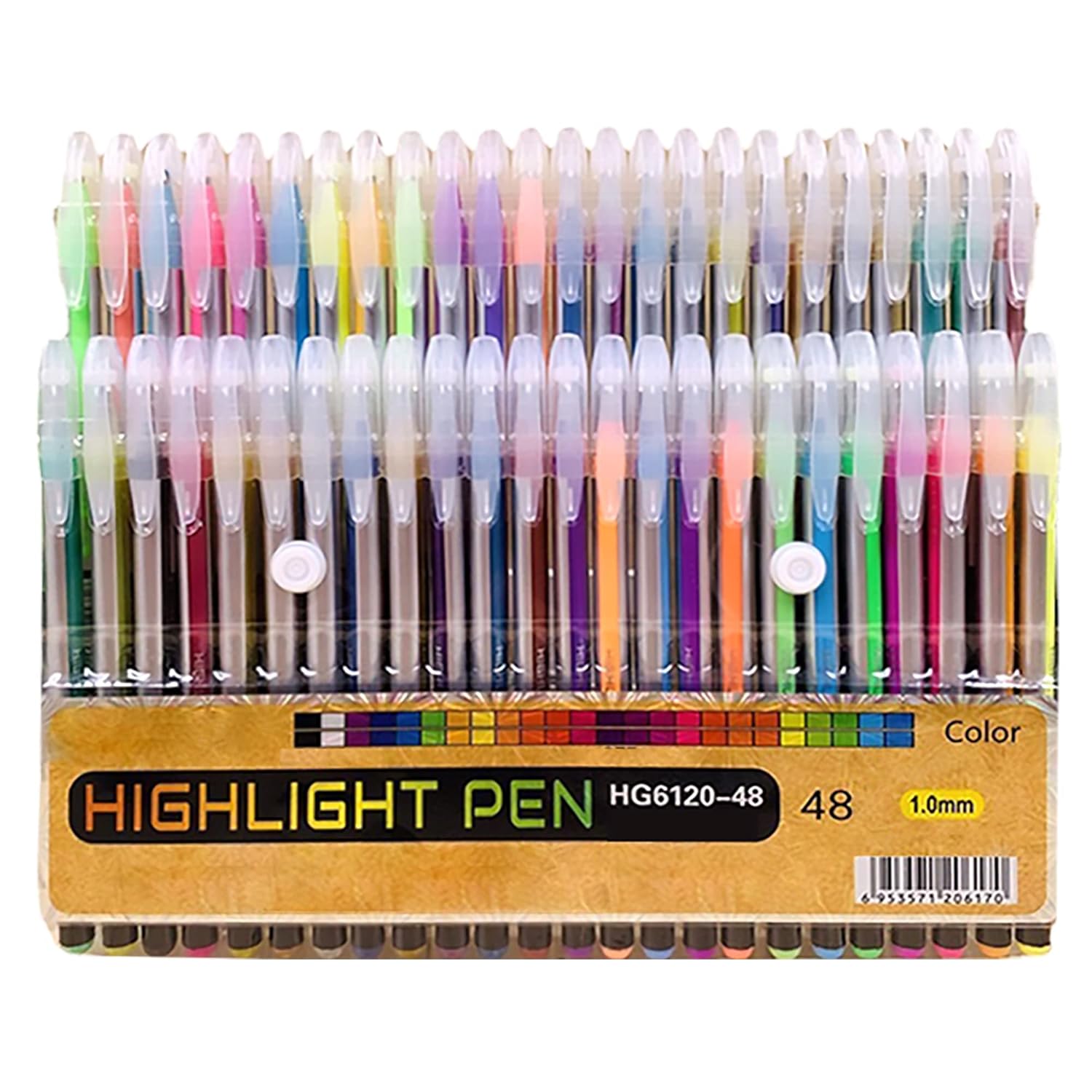 FunBlast Highlight Pen 48 Pcs-Neon Color Pen Set,Glitter,Metallic,Neon ...