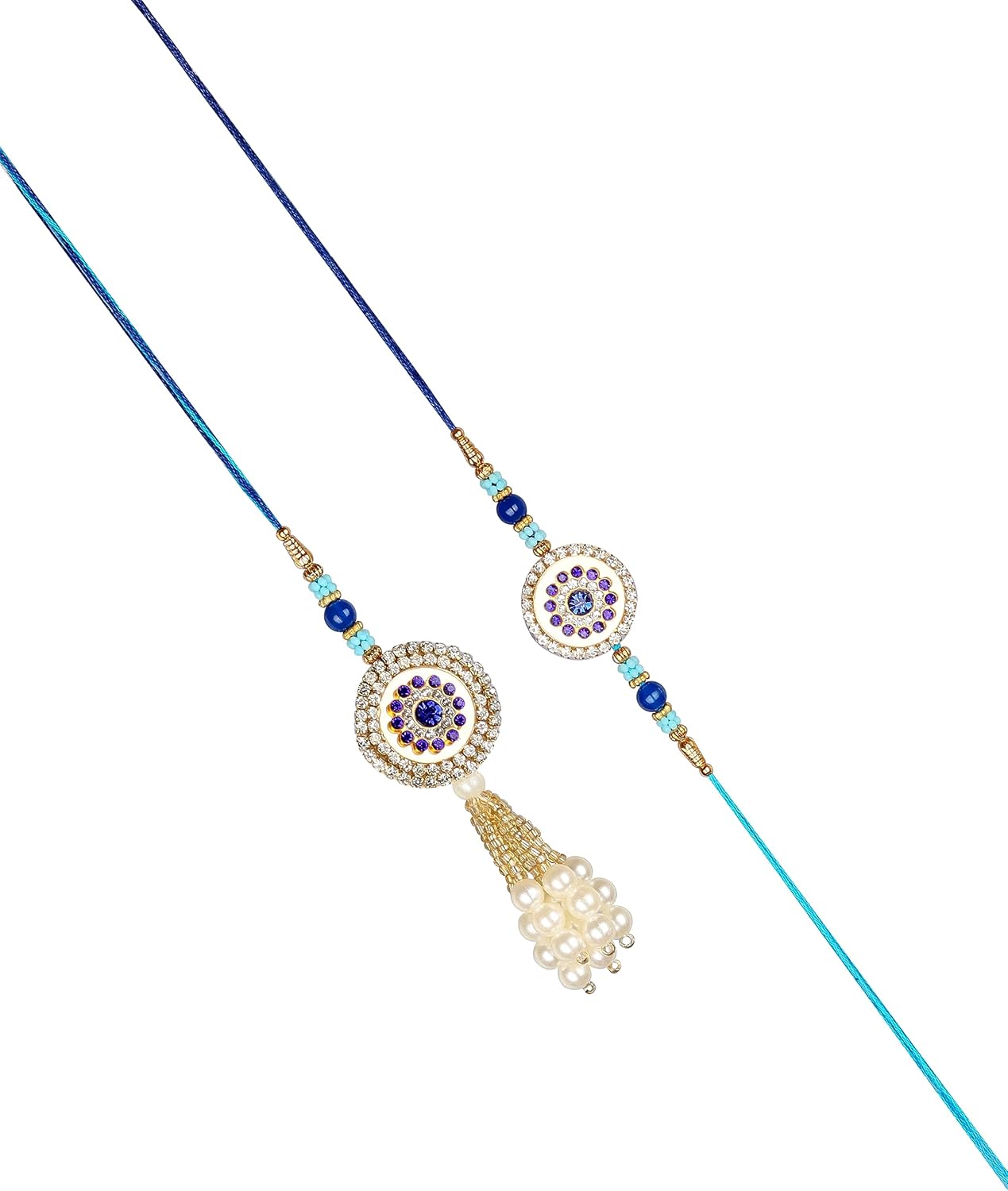 Amazon.com: Rakhi Lumba Set for Brother and Bhabhi Rakshabandhan Thread ...