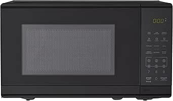 Amazon.com: 0.7 Cu. ft. 700 W Compact Size Microwave Oven, Black,17.30 ...