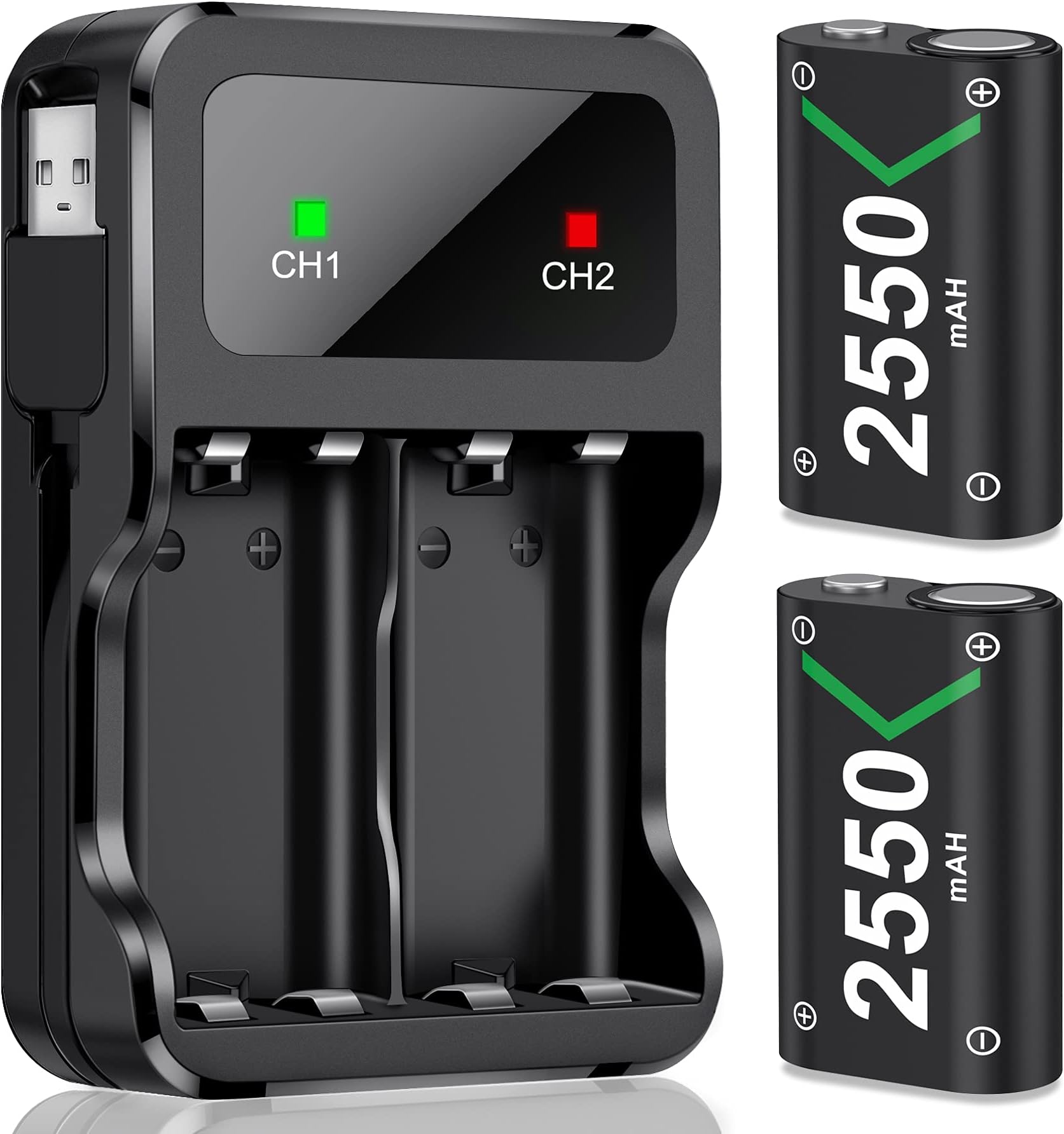 HEYLICOOL Rechargeable Battery Pack for Xbox One/Xbox Series X|S ...