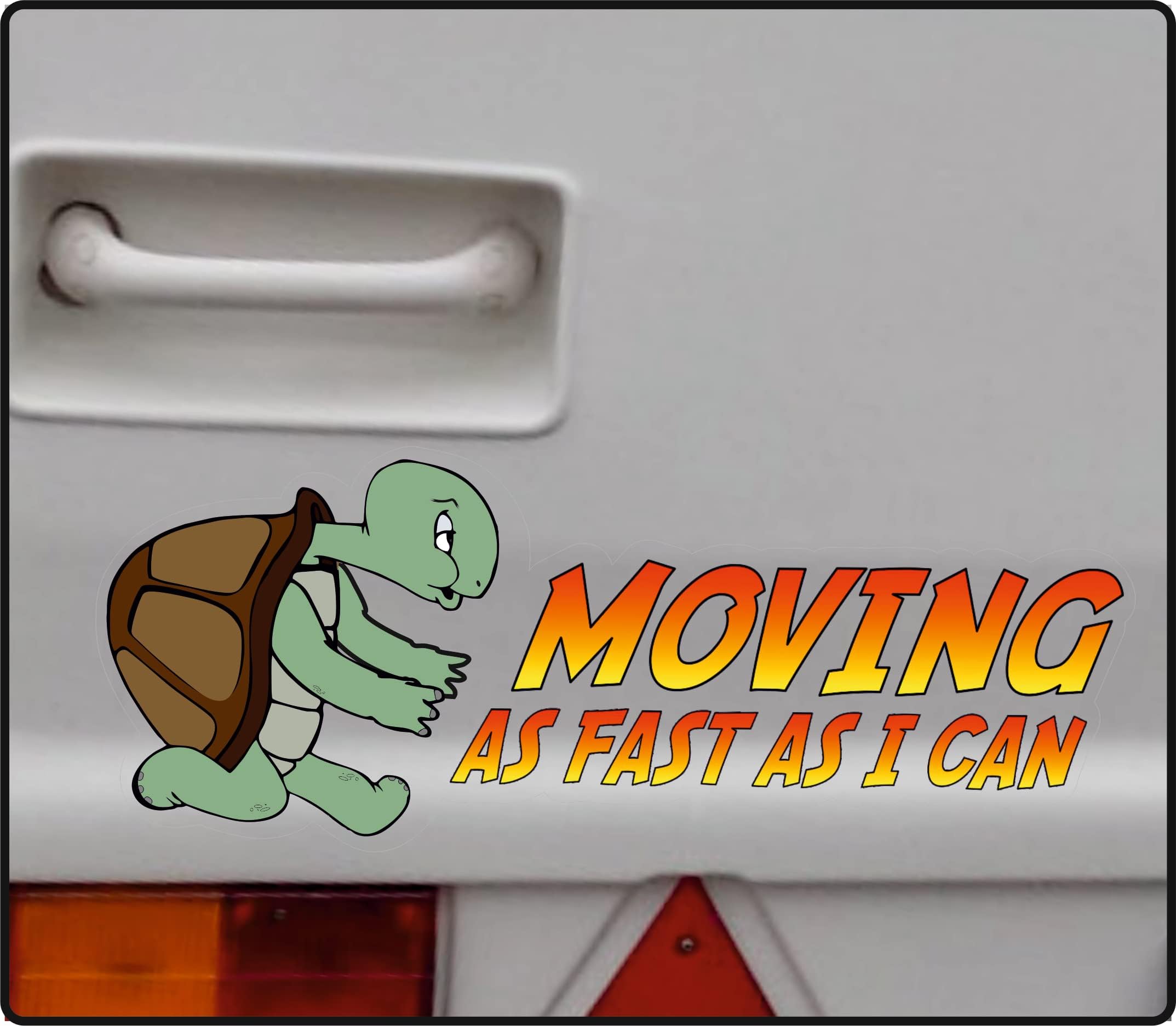 WaterShed Designs Moving As Fast As I Can Caravan Motorhome Sticker ...