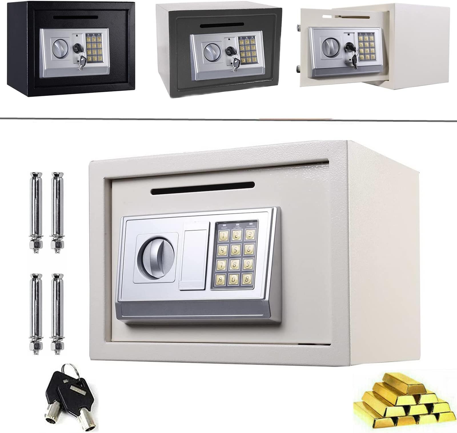 Yale Small Value Safe, Digital Keypad, LED Light Indicators, Steel ...
