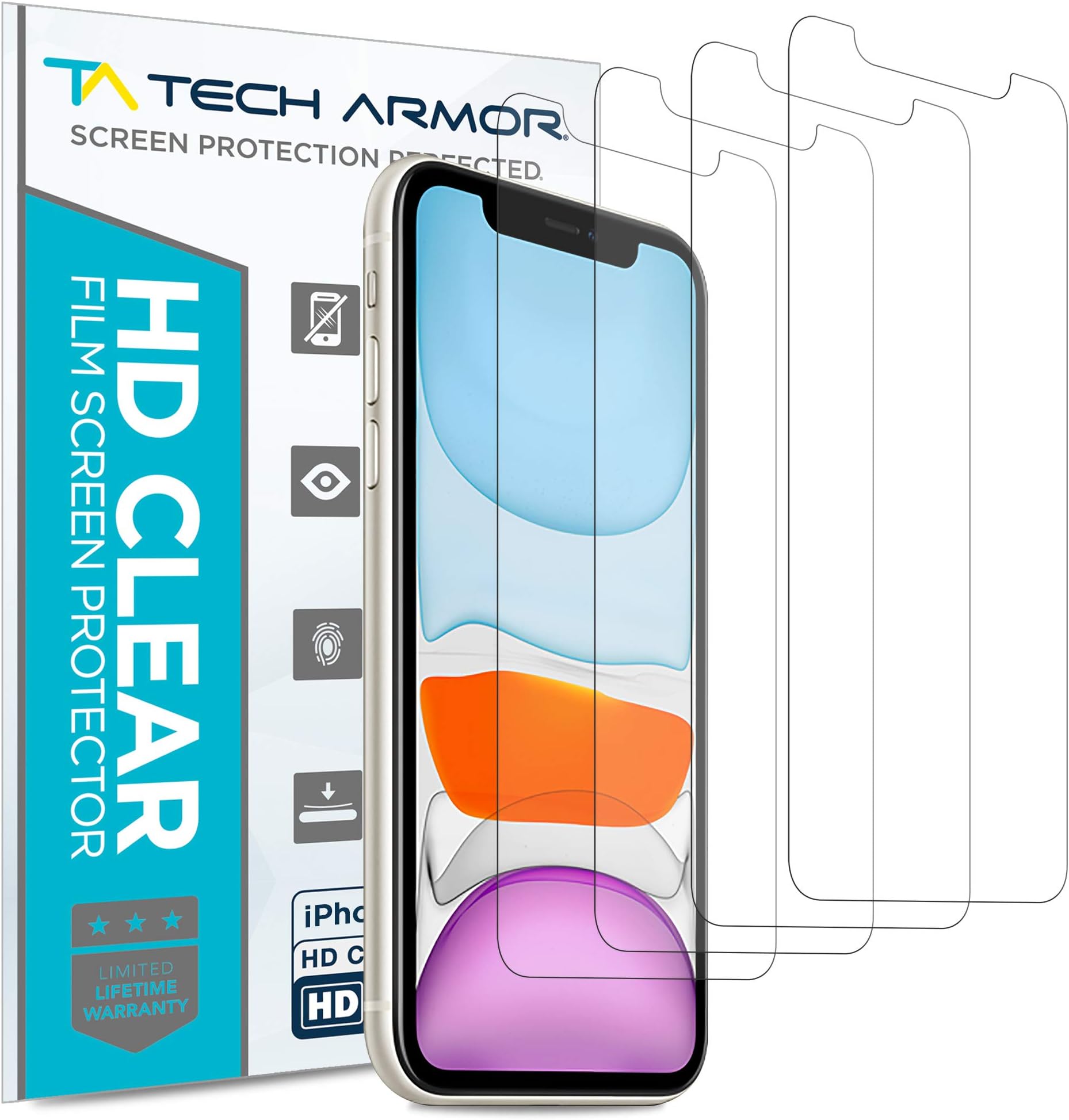 Amazon.com: Tech Armor HD Clear Film Screen Protector Designed for ...
