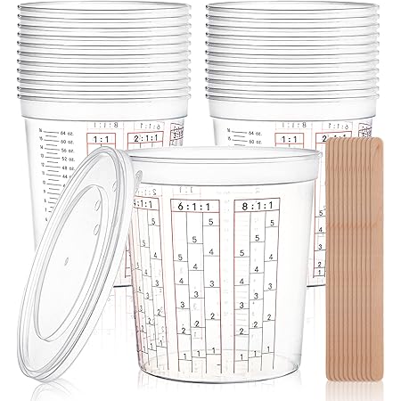Amazon.com: Custom Shop - 10oz Paint Mixing Cups - Full Case of 100 ...