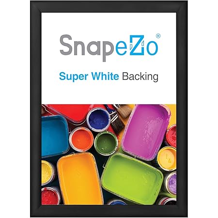 Amazon.com - SnapeZo Poster Frame 27x38 Inches, Black 1.2 Inch Aluminum Profile, Front-Loading ...