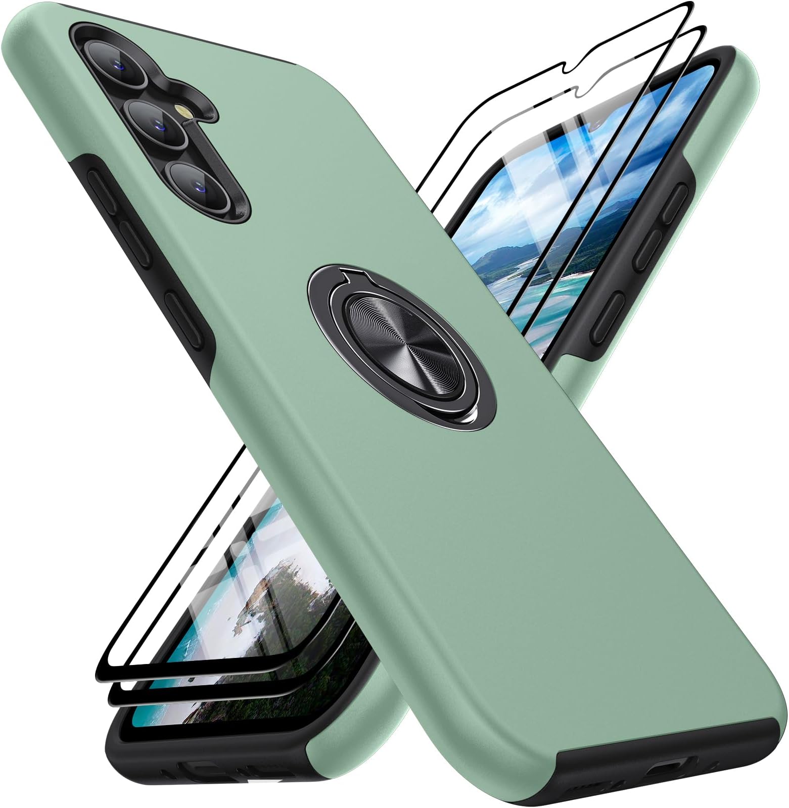 AOUIA for Samsung A34 5G Case with 2 Screen Protector, Phone Case ...