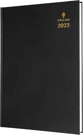 Collins Desk A4 Day to a Page (with Appointments) 2023 Diary - Black ...