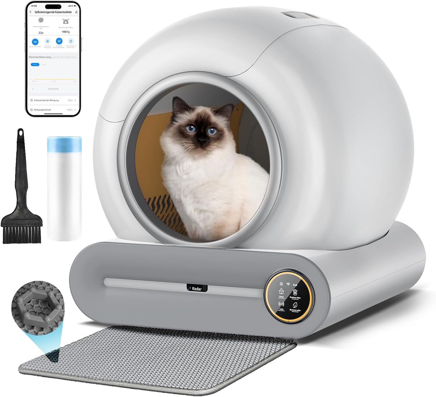 Amazon.com: Self-Cleaning Cat Litter Box, Automatic Cat Litter Box ...