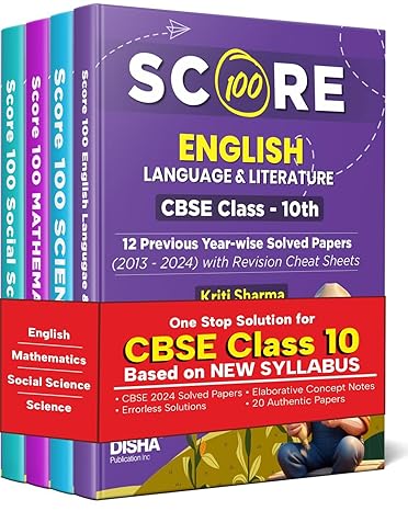 Buy Disha Combo (set of 4 Books) Score 100 Science, Mathematics ...
