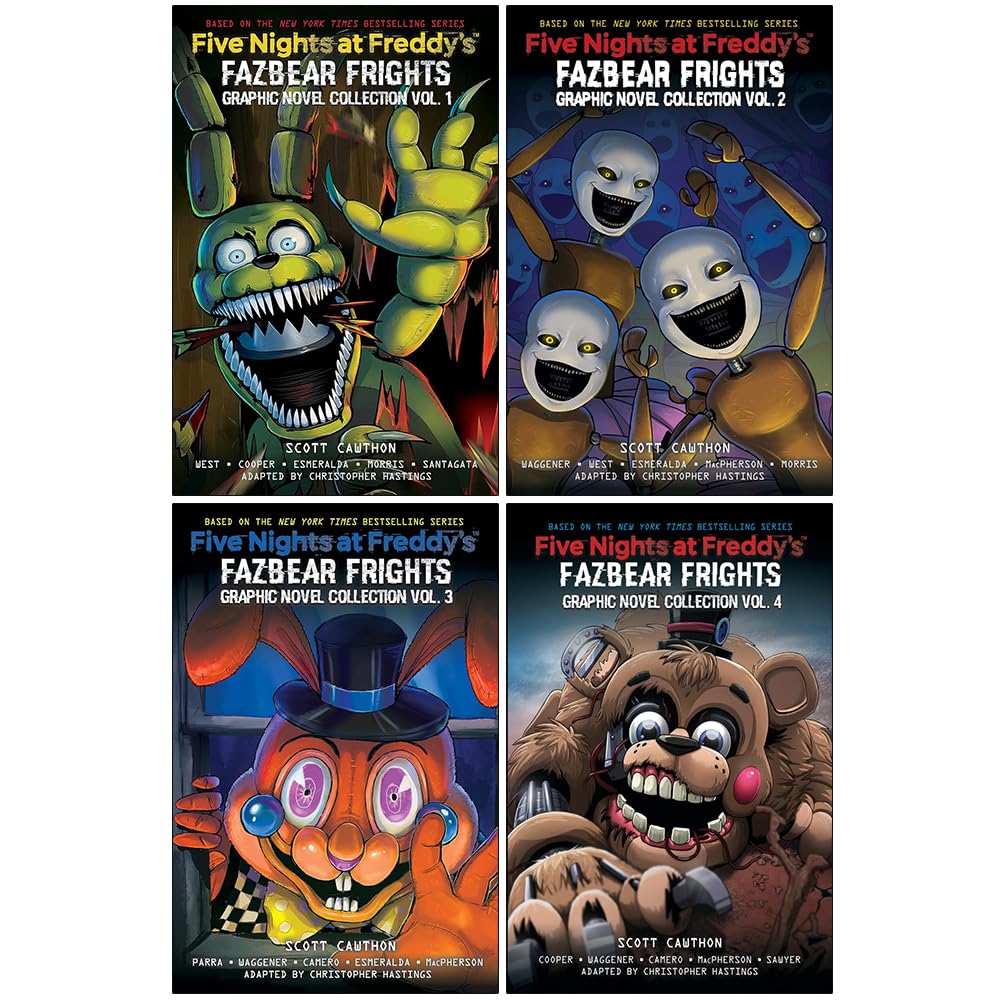 Five Nights At Freddy's Fazbear Frights Graphic Novels 1-4 Books ...