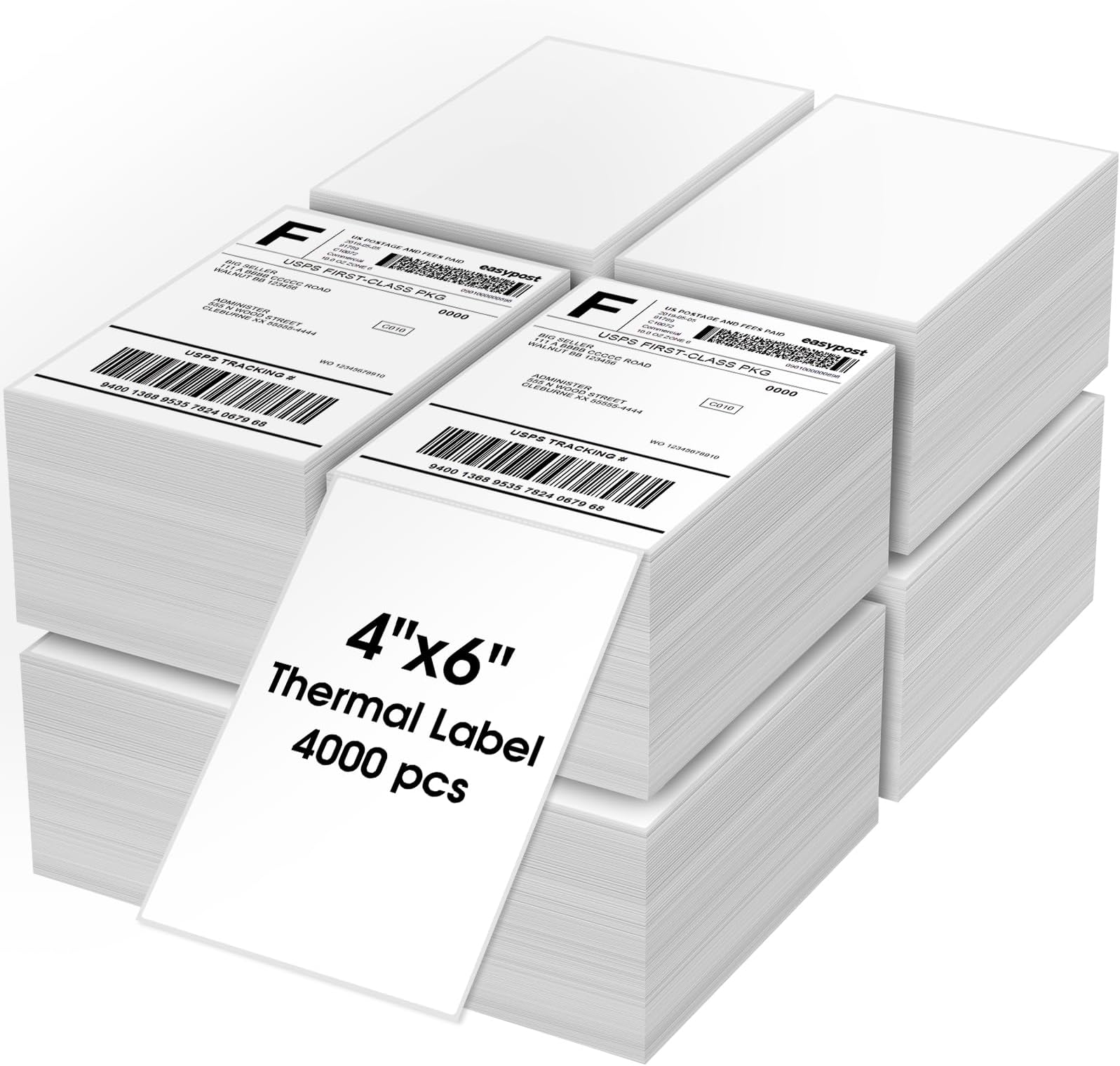 Amazon.com : MaxGear 4" x 6" Direct Thermal Labels, 4000 Labels 8 Pack ...