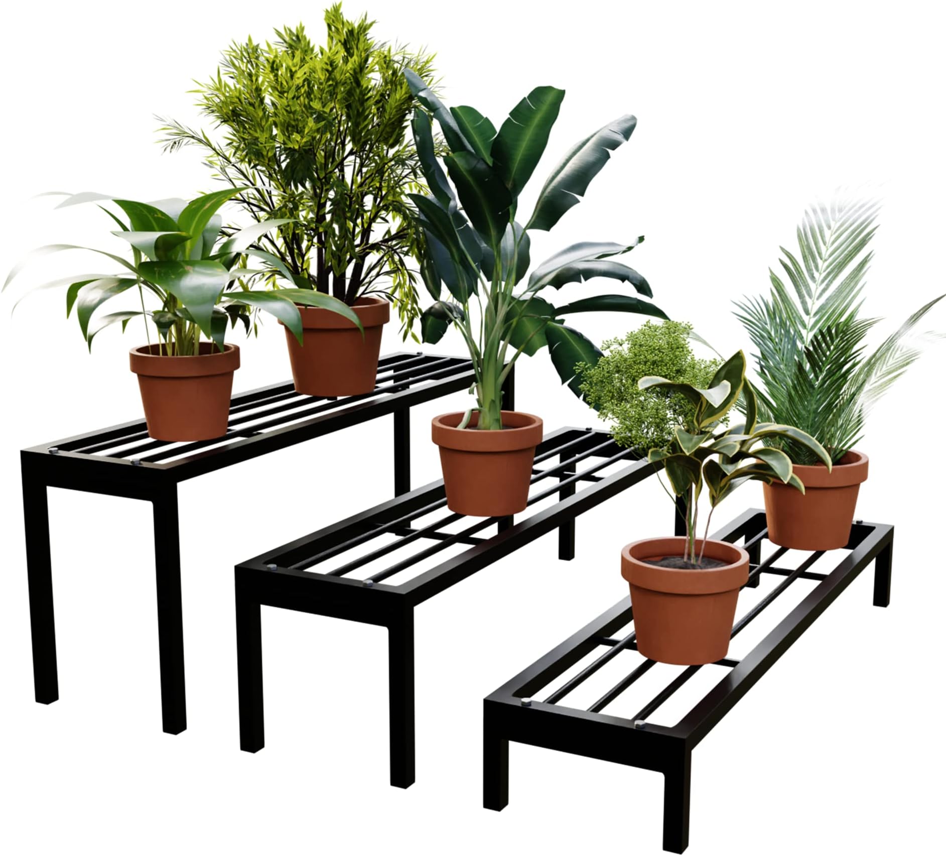 Kraft Seeds by 10CLUB Spectacular 3-Tier Metal Stand | Plant Stands ...
