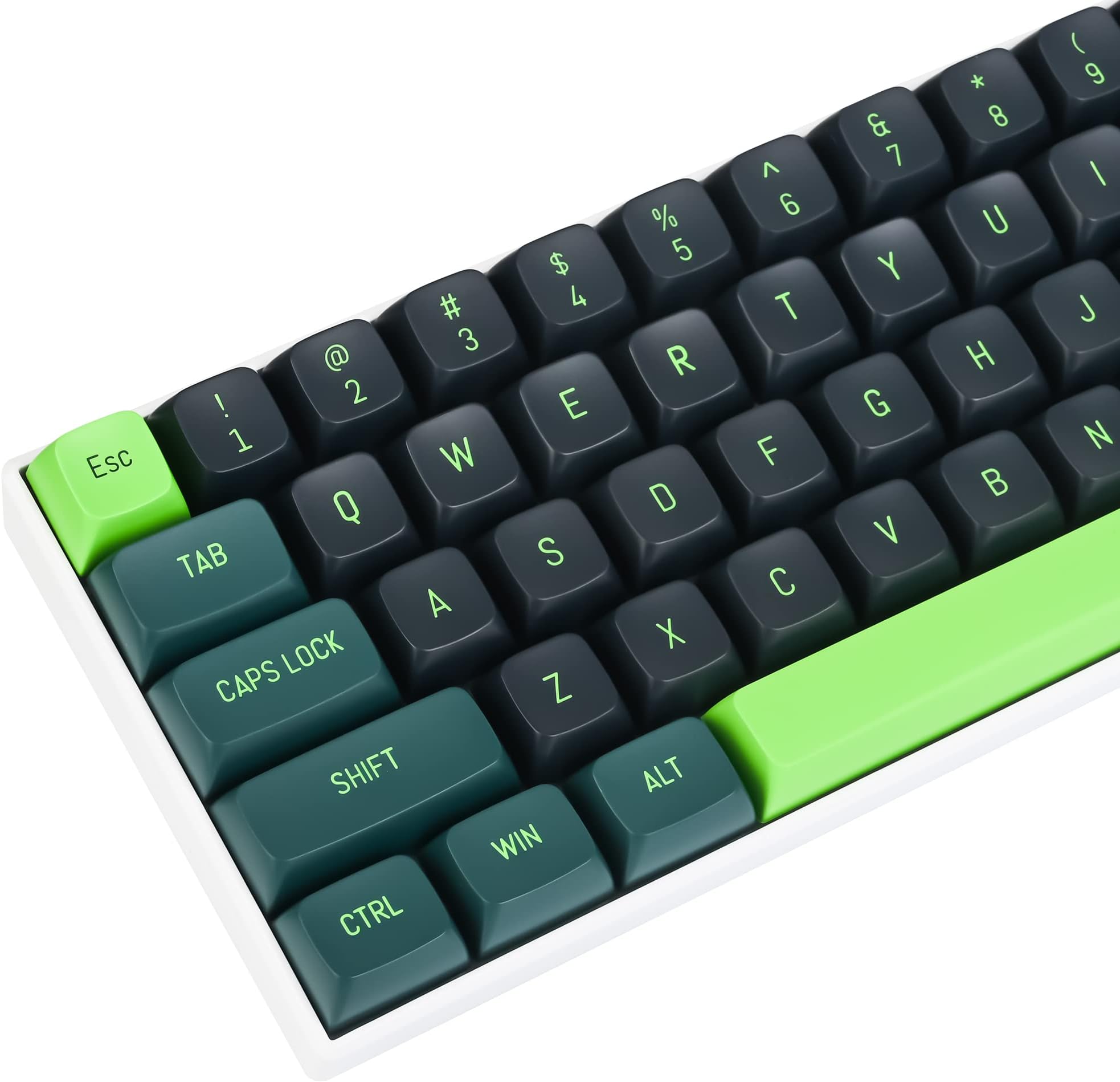 Amazon.com: 160 Fluorescent Green Full Key Cap Group, CSA Profile ...