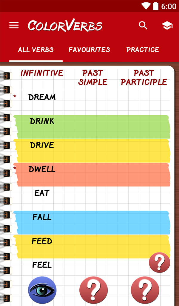 English Irregular Verbs - App on Amazon Appstore