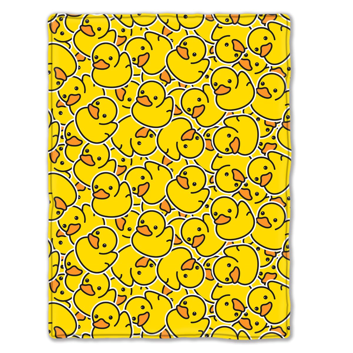 Amazon.com: Cute Duck Blanket Soft Flannel Fleece Rubber Ducks Throw ...