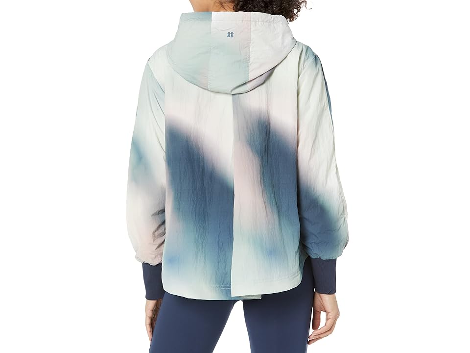 Sweaty Betty Riley Zip Through (Green Gradient Haze Print) Women's ...