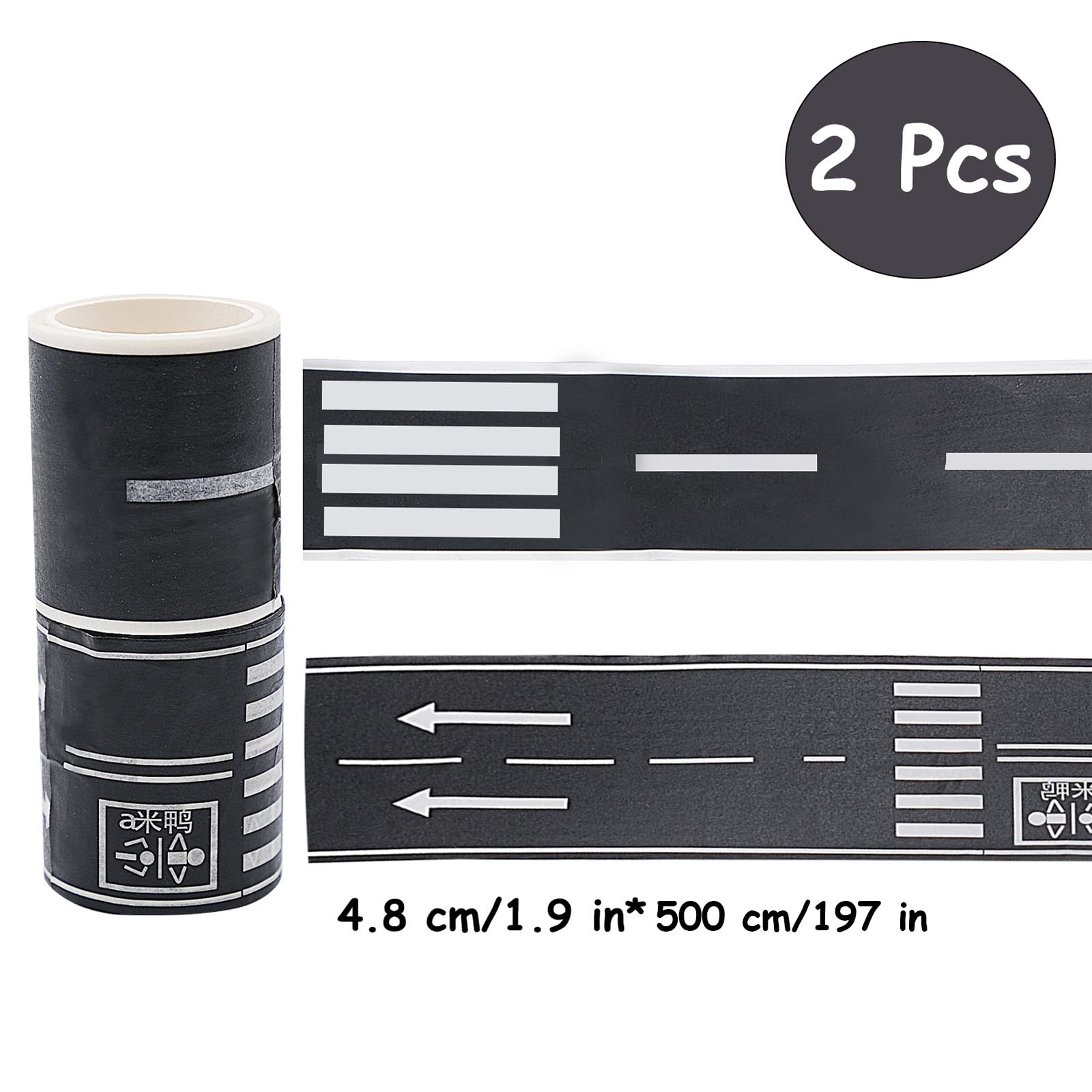 Snapklik.com : 2 Rolls Road Track Tape, 1.9 Inch X 5.5 Yard Car Road ...