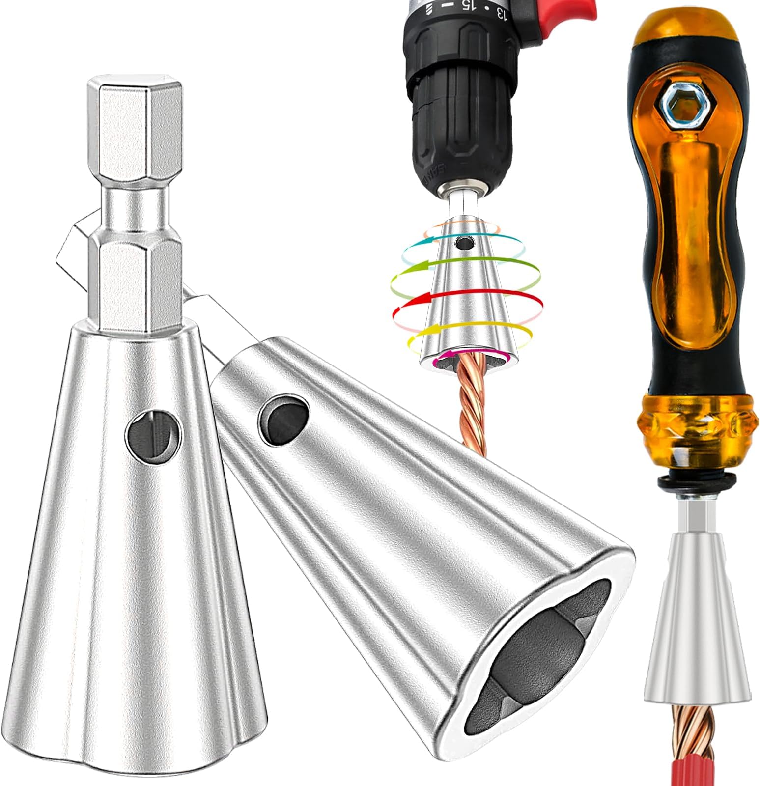 VIXAVI Wire Twister Tool - Electrical Wire Stripper & Nut Twister for ...